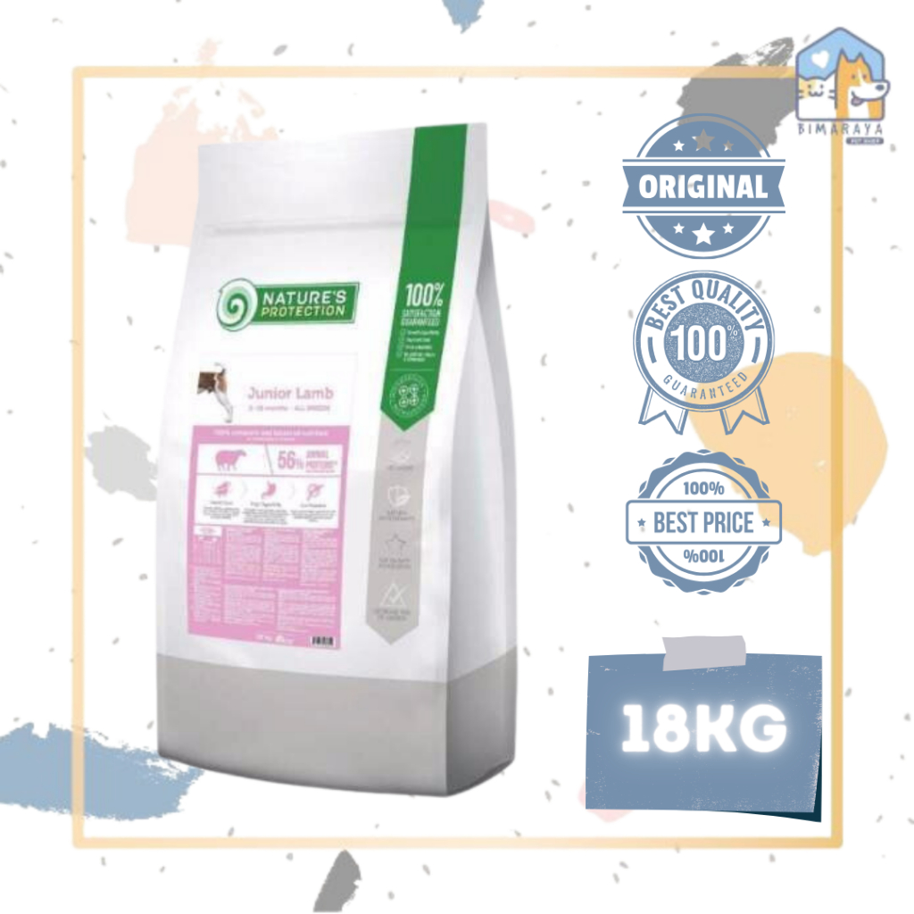 Jual NATURE PROTECTION JUNIOR LAMB ALL BREED DOG 18 KG (GOJEK/GRAB ...