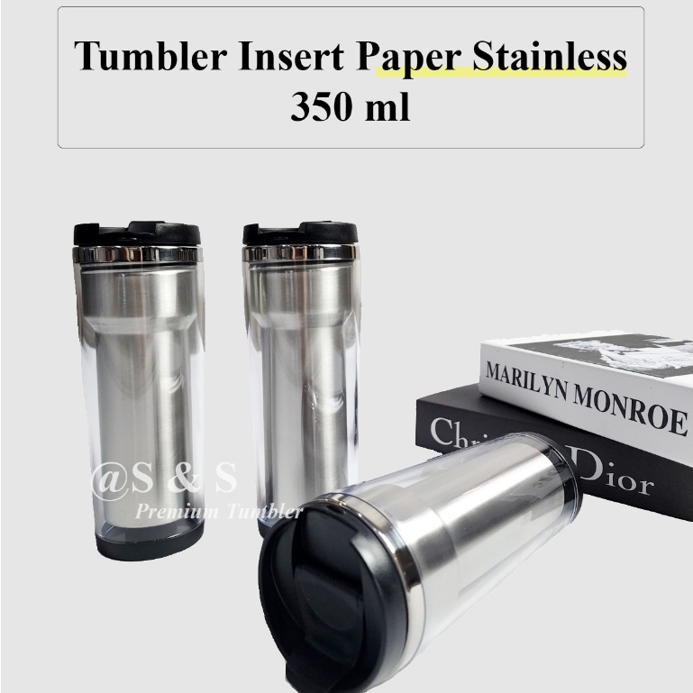 Jual (TM-005)Tumbler Premium Stainless Steel Insert Paper 350ml/Car Mug ...