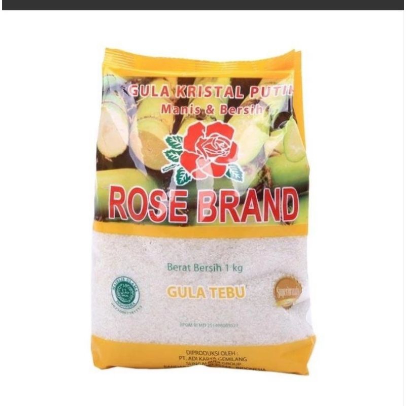 Jual Gula rose brand 1kg / Rose Brand Gula Pasir / Gula Manis Rose ...