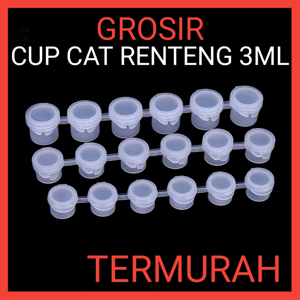 Jual MIGUNANI Grosir Tempat Cat Akrilik 3ml x 6cup Pot Cat Acrylic ...