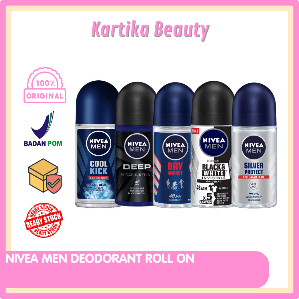 Jual NIVEA MEN DEODORANT ROLL ON 50ML - ROL ON DEO PRIA DEODORAN LAKI ...