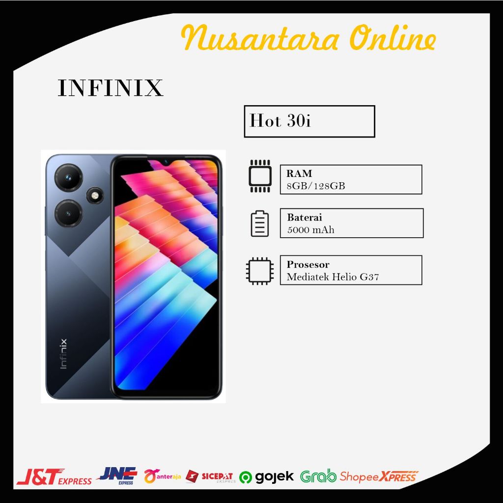 Jual Infinix Hot 30i 8/128GB Garansi Resmi | Shopee Indonesia