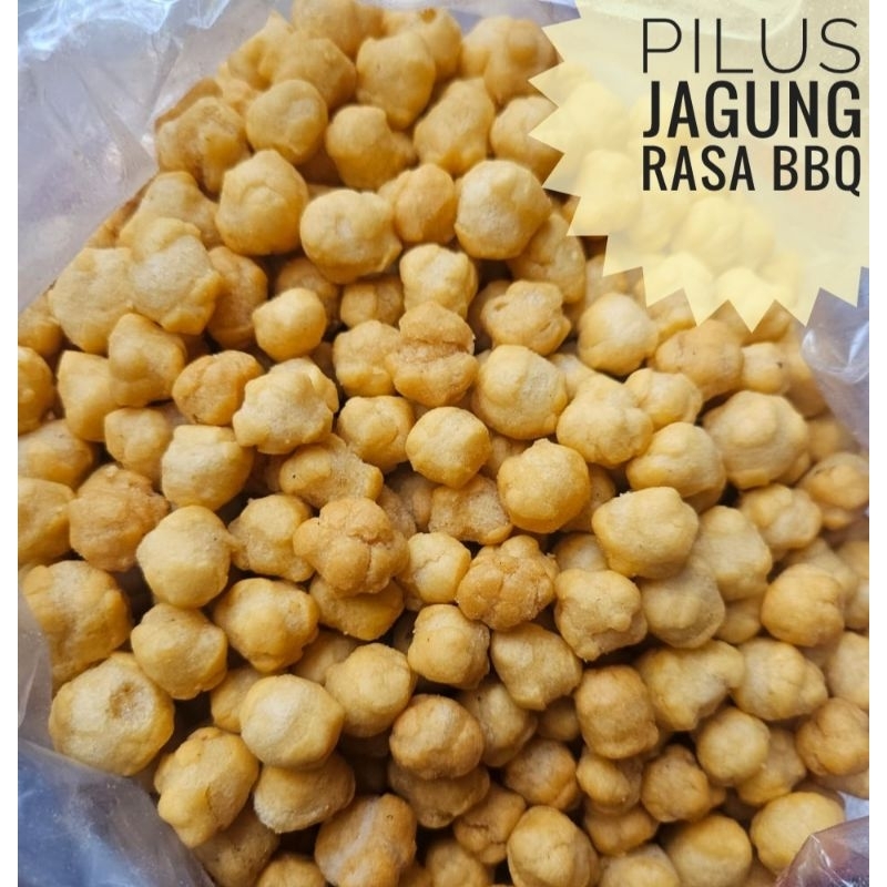 Jual pilus jagung rasa bbq/ pilus jagung/ snack pilus | Shopee Indonesia