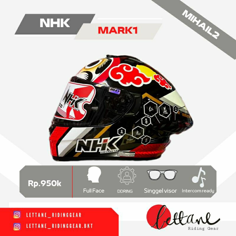 Jual NHK MARK 1 MIHAIL 2 ( single visor ) | Shopee Indonesia