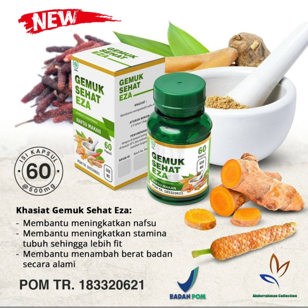 Jual Kapsul gemuk Sehat Eza isi 60 kapsul Bpom Original | Shopee Indonesia
