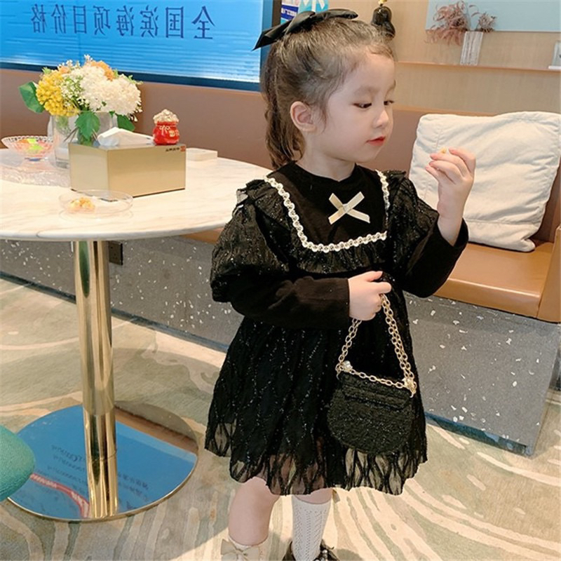 Jual 0-4Tahun Dress hitam mewah baju pesta ultah anak cewek premium ...