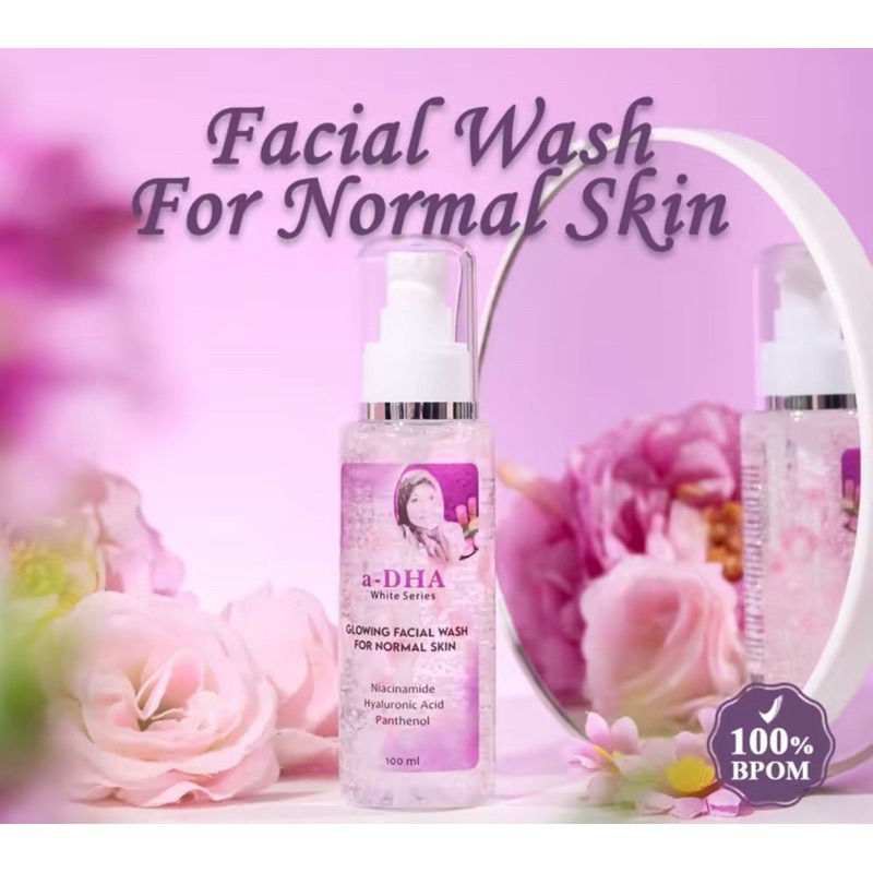Jual FACIAL WASWASH NORMAL/SABUN CAIR NORMAL ADHAADA WHITE SERIES ...
