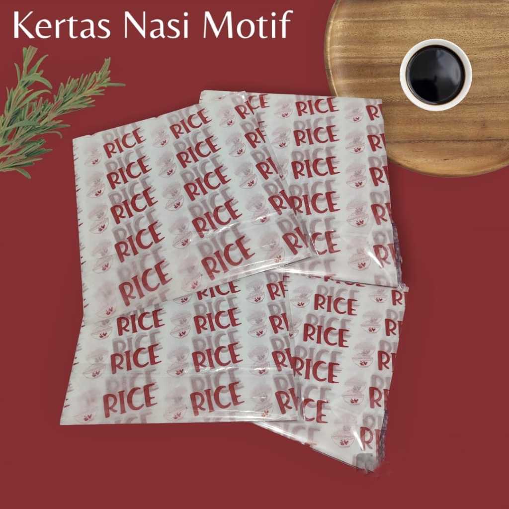 Jual Kertas Nasi Motif Rice Paper Wrap isi 50 pcs Printing Laminasi ...