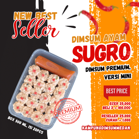 Jual Dimsum ayam sugro, dimsum premium versi mini, kemasan box 500 ml ...