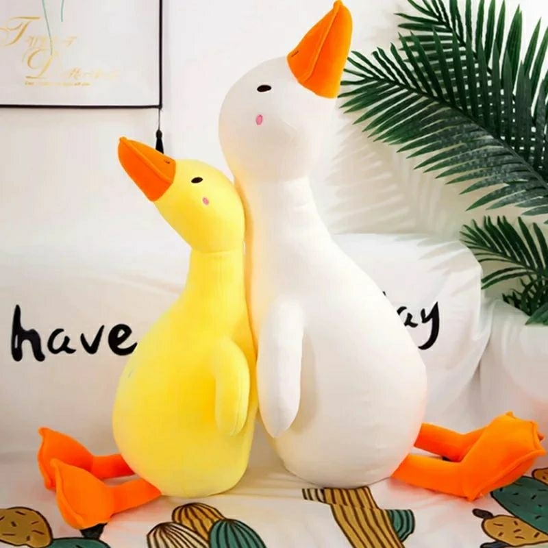 Jual Boneka Angsa Jumbo Putih Kuning Boneka Angsa Guling Ukuran ...