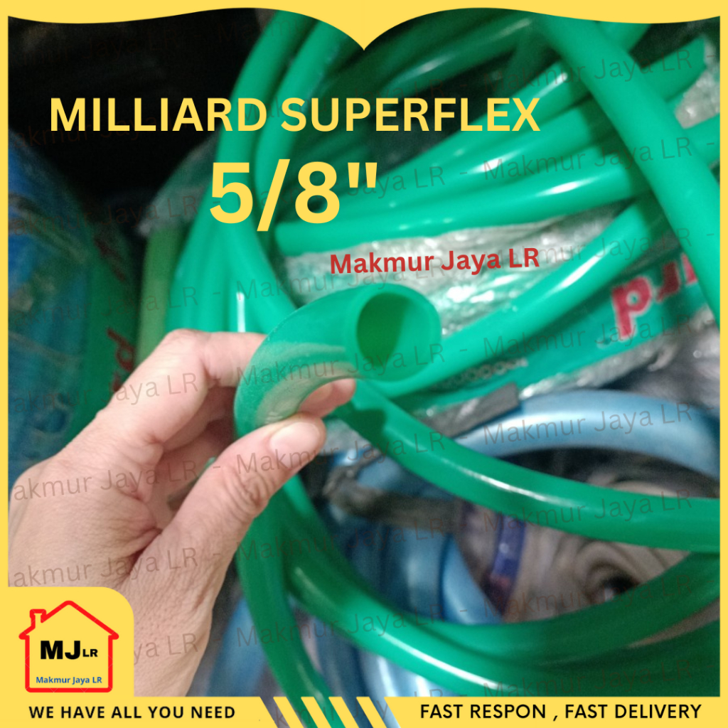 Jual Selang Air 5/8" 5/8 inch MILLIARD SUPERFLEX - PER METER / METERAN | Shopee Indonesia
