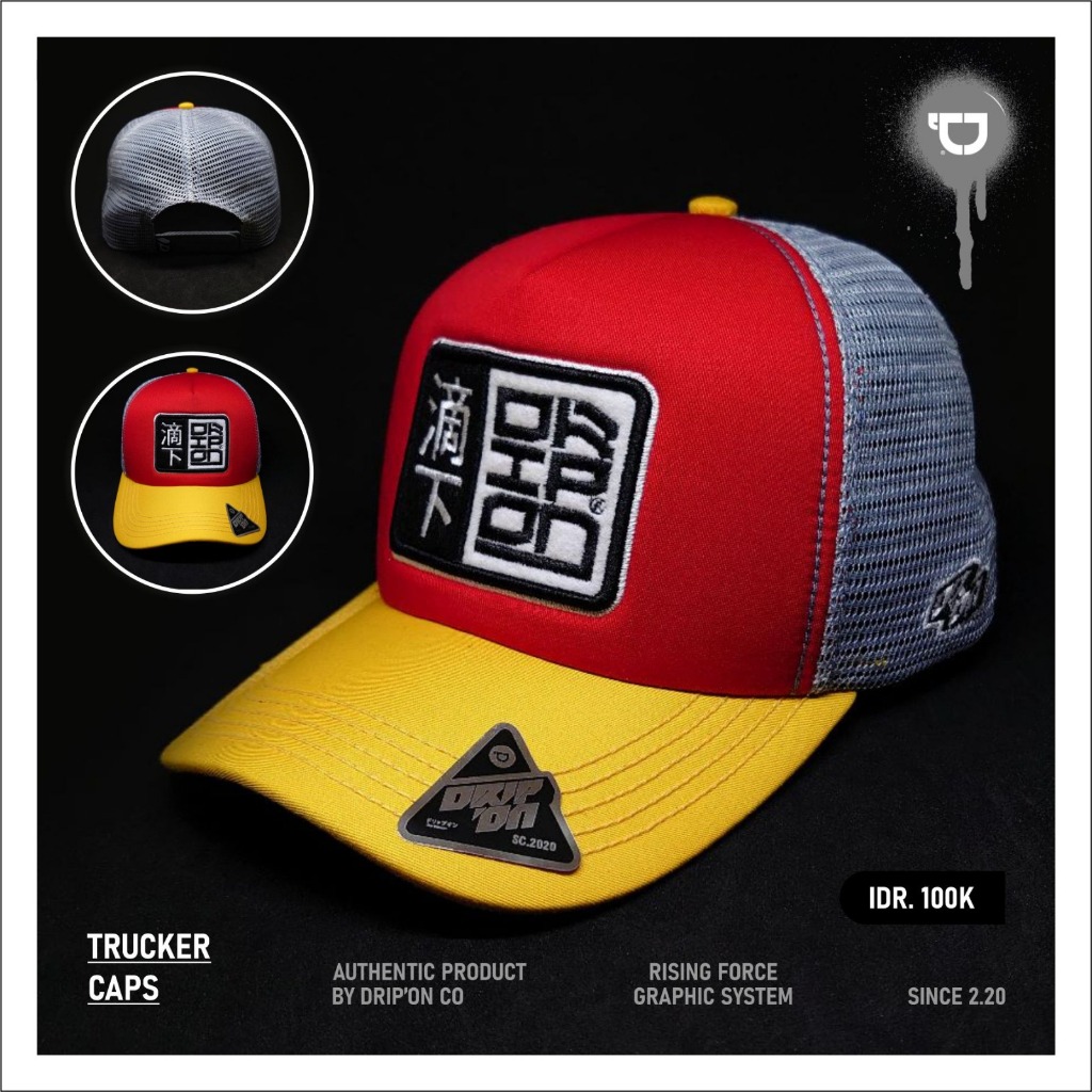 Jual Drip On Topi Trucker Jaring Pria Dewasa Original DO002 | Shopee ...