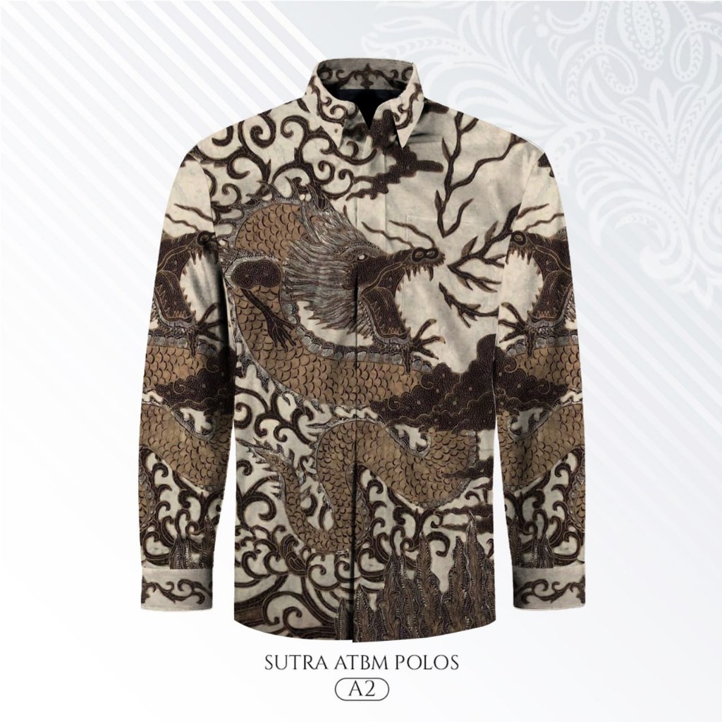 Jual Kemeja batik lengan panjang pria exclusive bahan atbm sutera ...