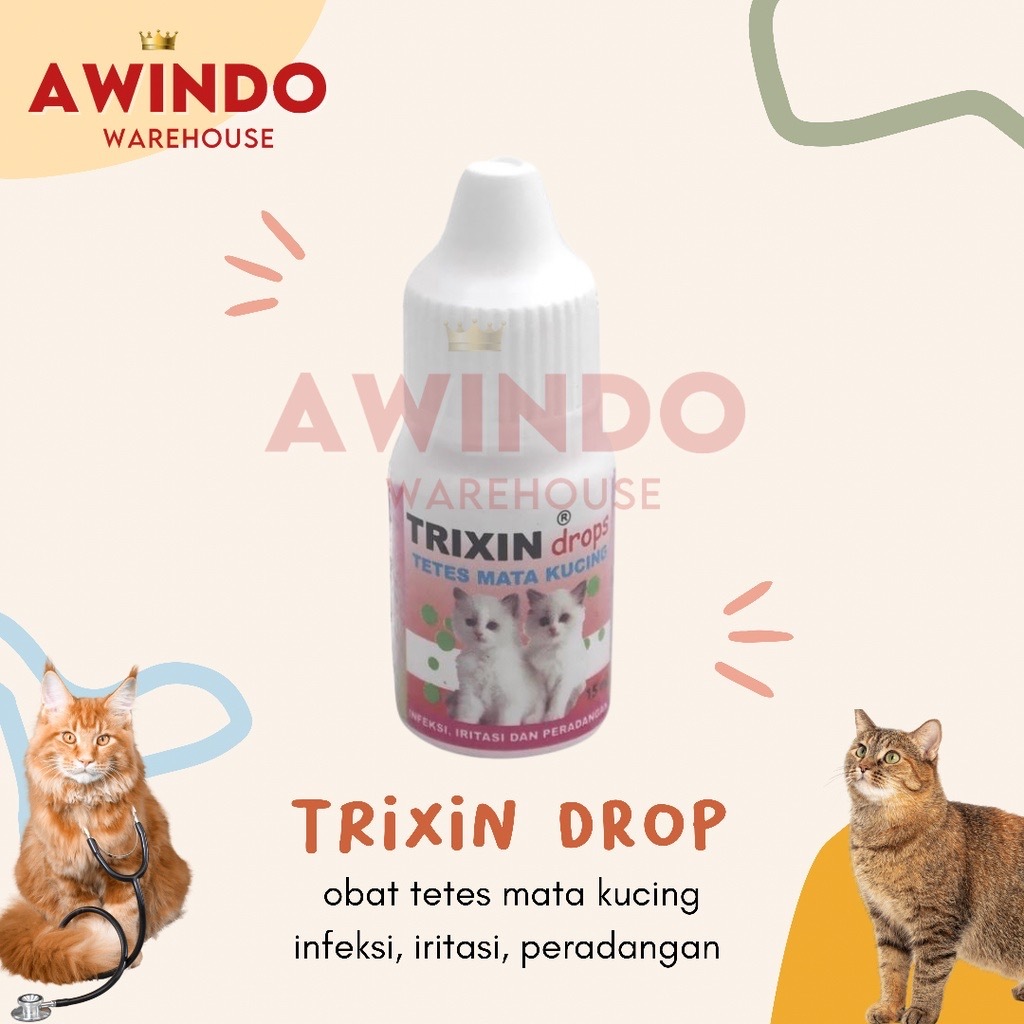 Jual TRIXIN DROP - Obat Tetes Mata Hidung Kucing Cat Kitten Anti ...