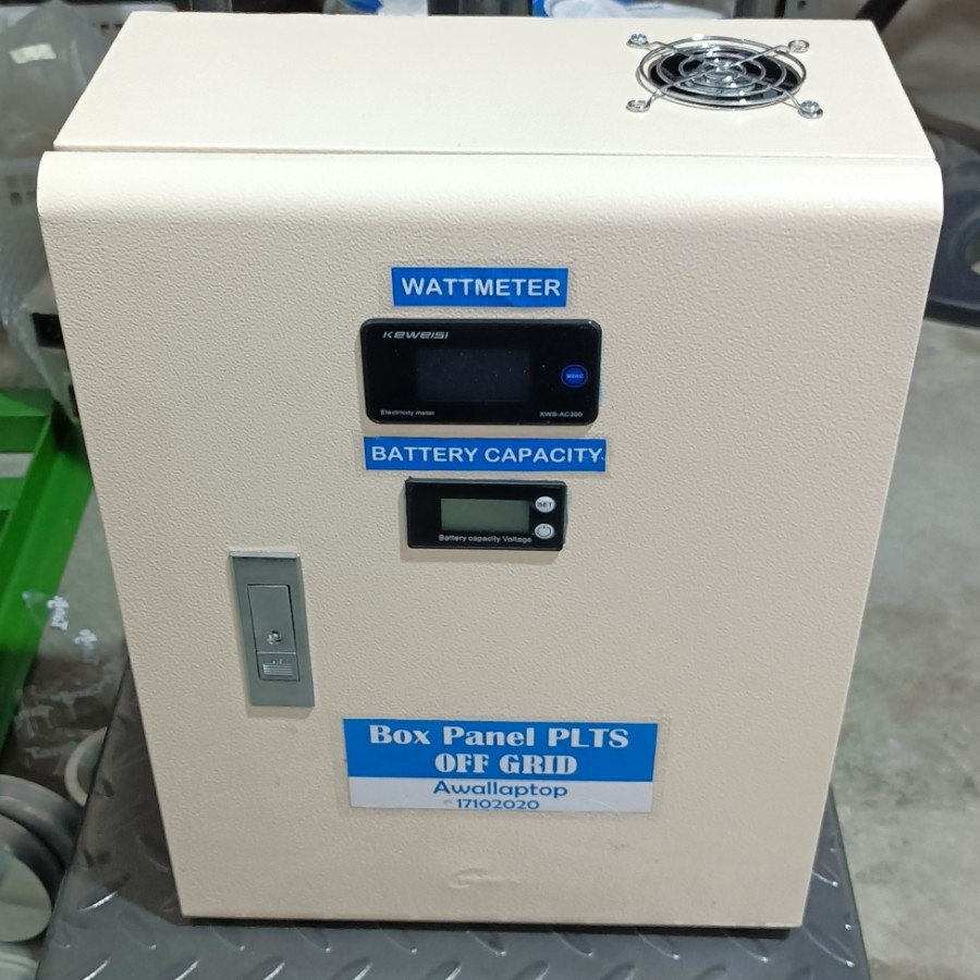 Jual box panel offgrid 1000w MPPT 60A solar panel surya cell PLTS 12V ...