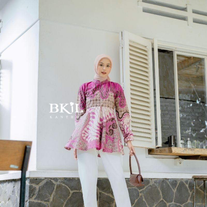 Jual KANTHIL Baju Batik Wanita Modern Shofia | Shopee Indonesia