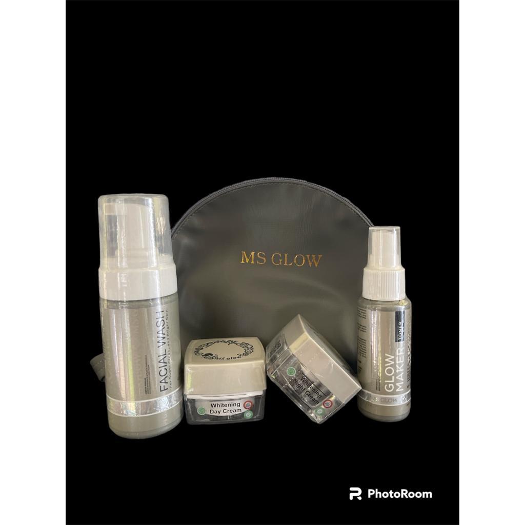 Jual MS GLOW SKINCARE PAKET WAJAH BPOM Bonus Darkspot ( WHITENING ...