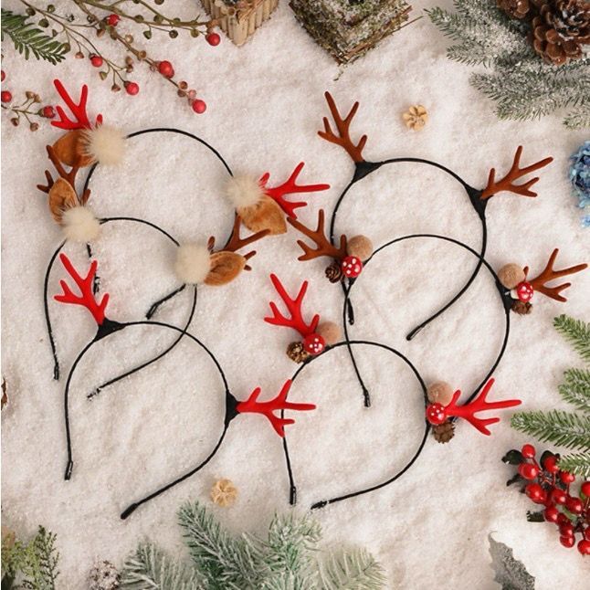 Jual Bando Natal Anak / Christmas Headband / Bando Natal Rusa Lucu ...