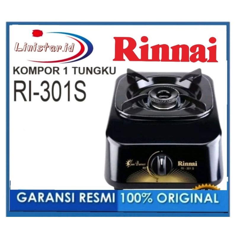 Jual Kompor gas RINNAI 1 TUNGKU RI-301s KOMPOR GAS RINNAI GARANSI RESMI | Shopee Indonesia