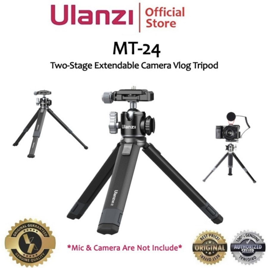Jual Ulanzi MT-24 Mini Metal Table Tripod Camera Vlog with Ball Head ...