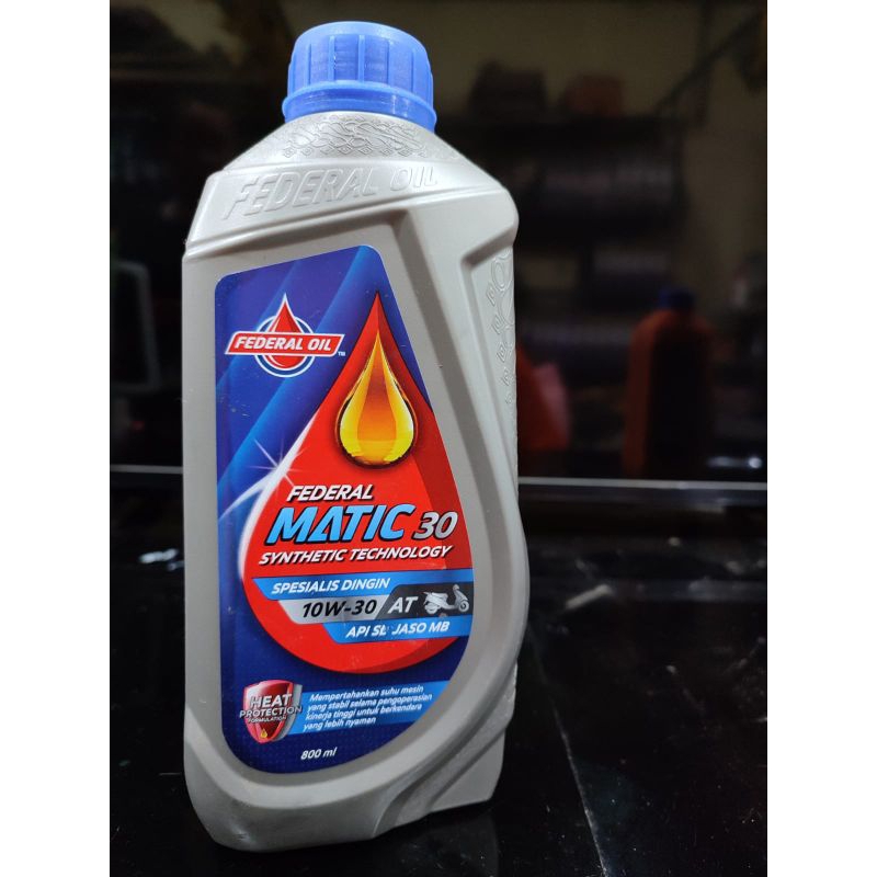 Jual FEDERAL Oil Matic 30 10W-30 0.8L Oli Motor Matic AT | Shopee Indonesia