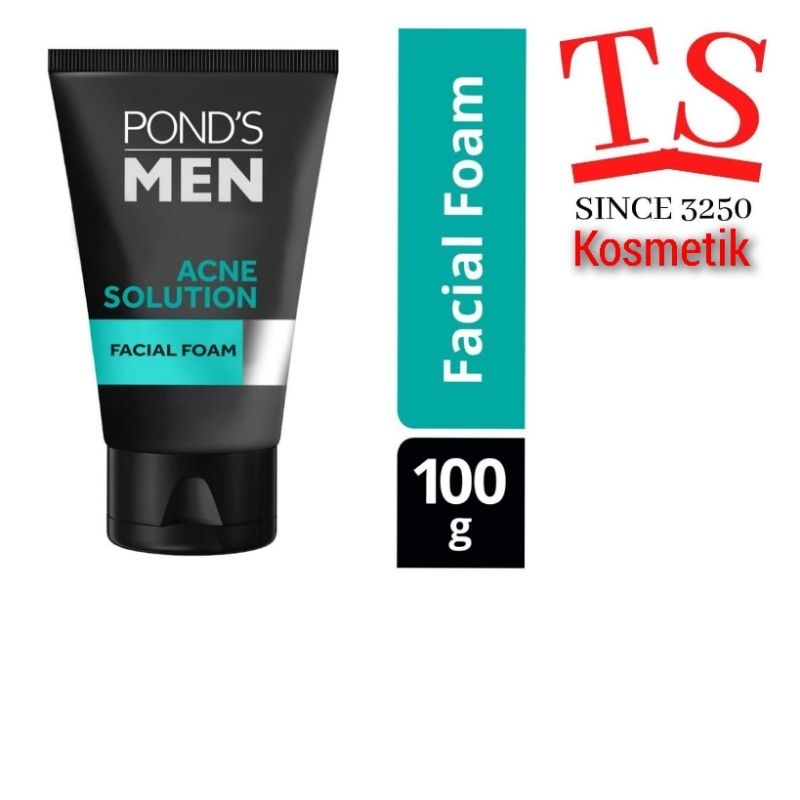 Jual Ponds men facial foam acne solution 100gr | Shopee Indonesia
