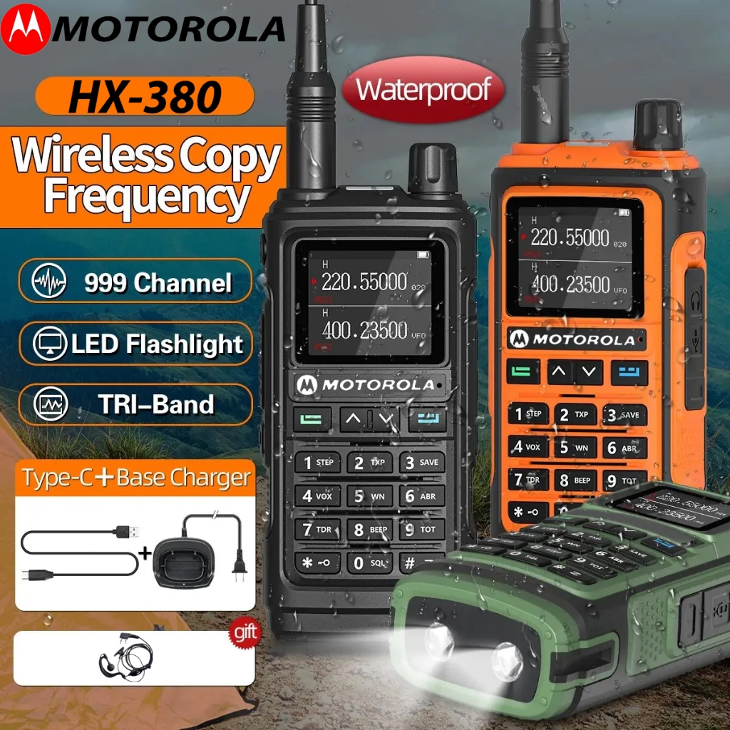Jual HT Motorola HX-380 Walkie Talkie Stronger Signal 999 Channels Uhf ...