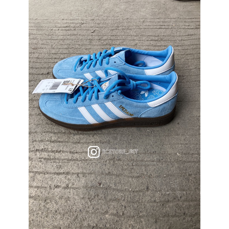 Jual Adidas Handball Spezial Blue Ice original | Shopee Indonesia