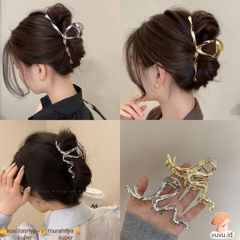 Jual jepit rambut / Curling Metal KoreanHair Claw / Jepit Korea Besi ...