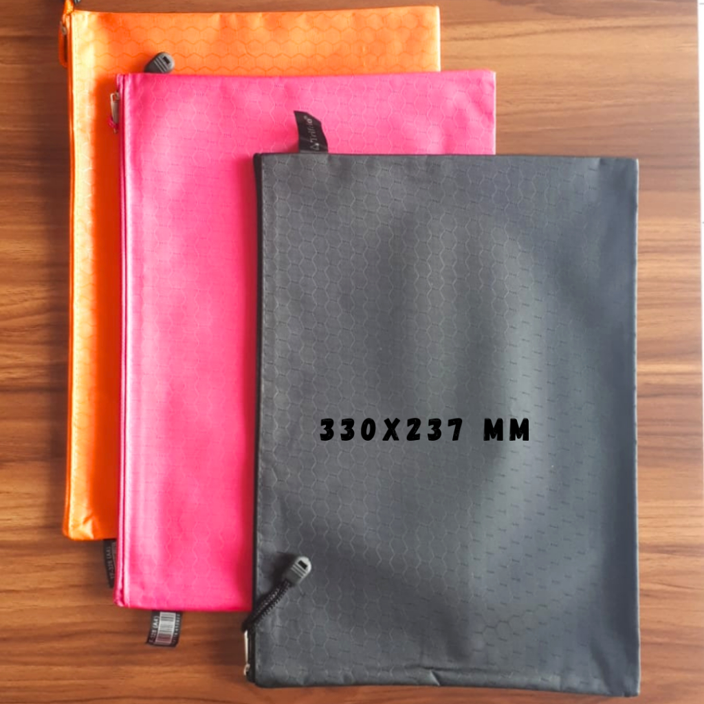 Jual Zipper Bag/ Tempat Pensil/ Zipper Map/ Tas Jaring Resleting/ Pouch ...