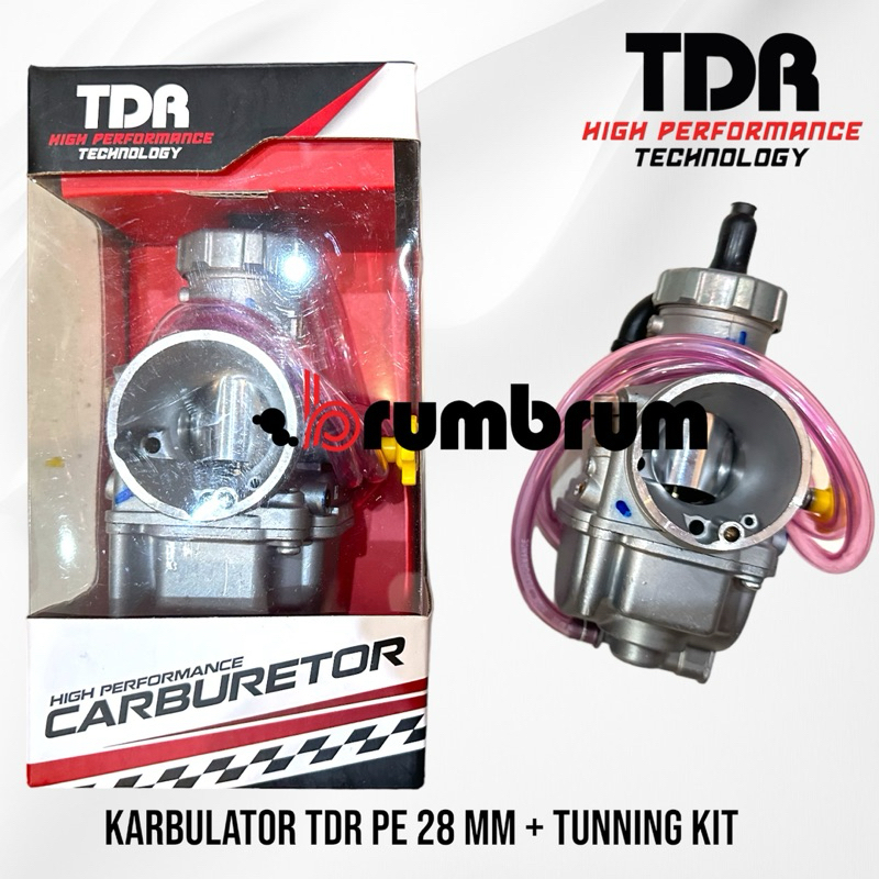 Jual KABRULATOR TDR RACING PE 28 MM + TUNING KIT | Shopee Indonesia