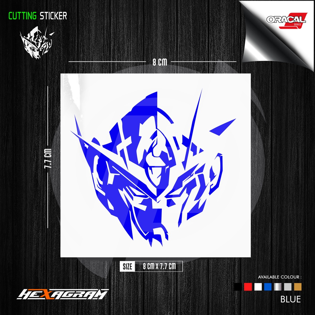Jual Cutting Sticker Gundam Head | Stiker Gundam Siluet | Shopee Indonesia
