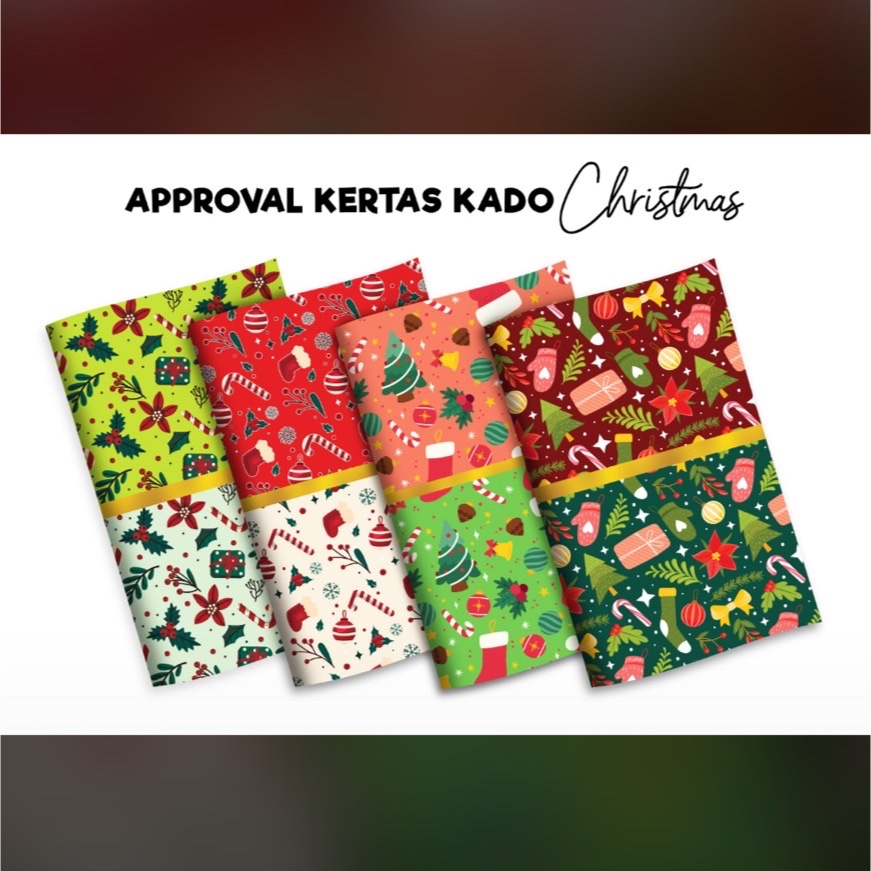 Jual kertas kado natal kertas kado christmas edition bungkus kado natal ...