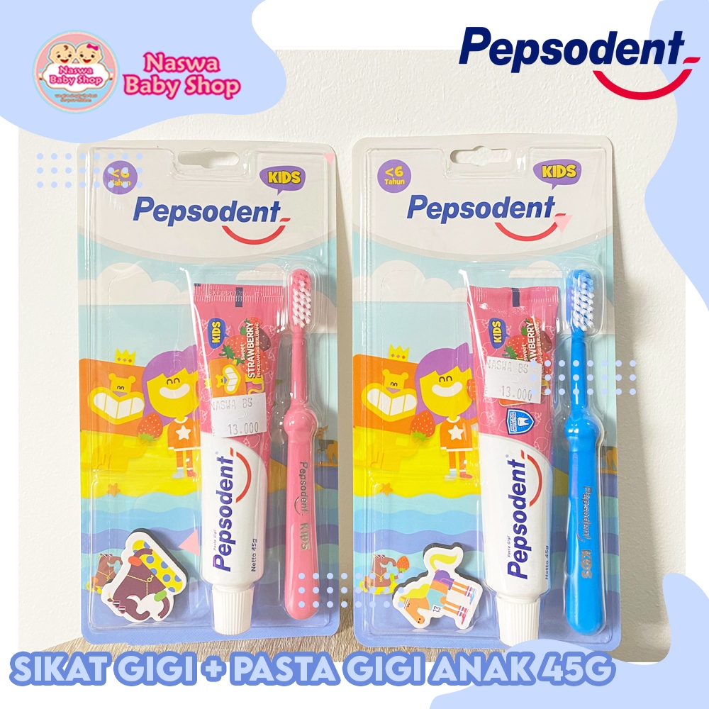 Jual Pepsodent Kids Sikat Gigi + Pasta Gigi Anak Strawberry 45g ...