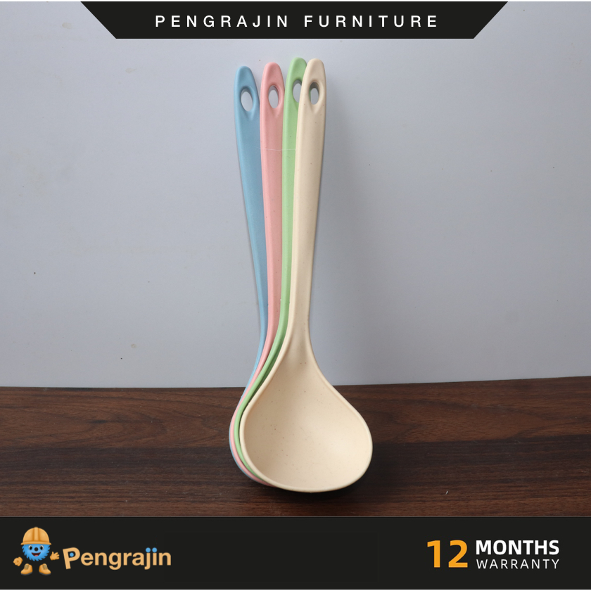 Jual Sendok / Centong Sayur Masak Sup sop Wheat straw minimalist ...