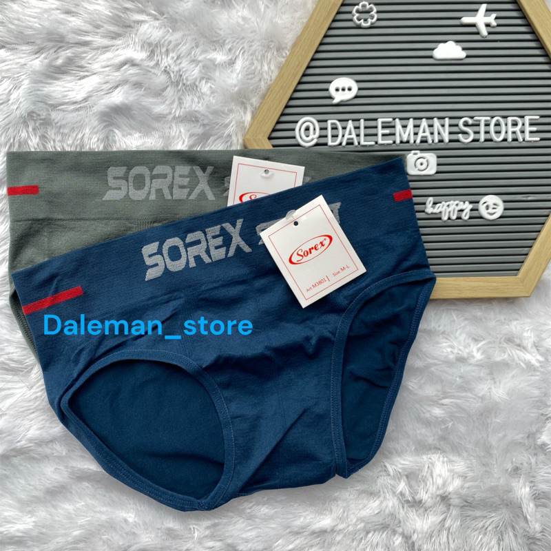 Jual [ 1 box ] Cd Pria SOREX M 3801 / Celana Dalam Pria Dewasa seamless ...