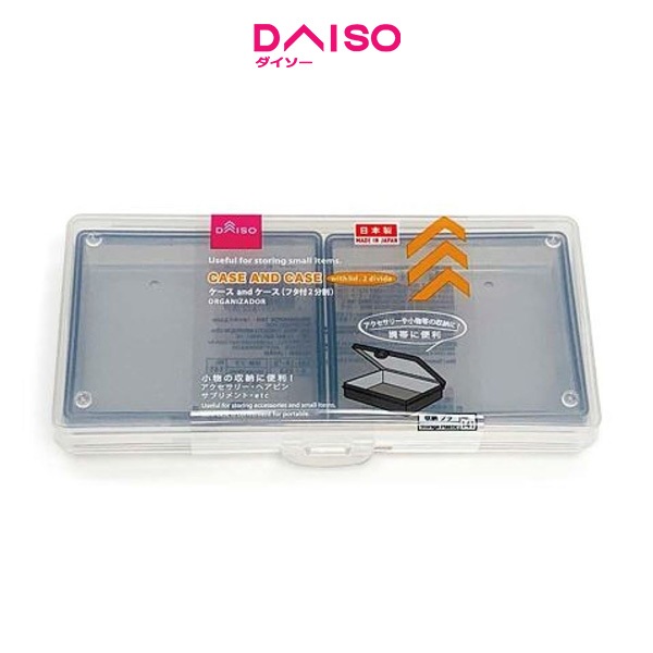 Jual Daiso Case And Case (with lid. 2 divide.18.1X9X2.8cm) | Shopee ...