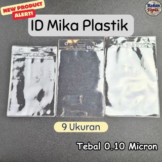 Jual ID Mika Plastik / ID card Mika / Name Tag Plastik / Topla / 0.010 ...