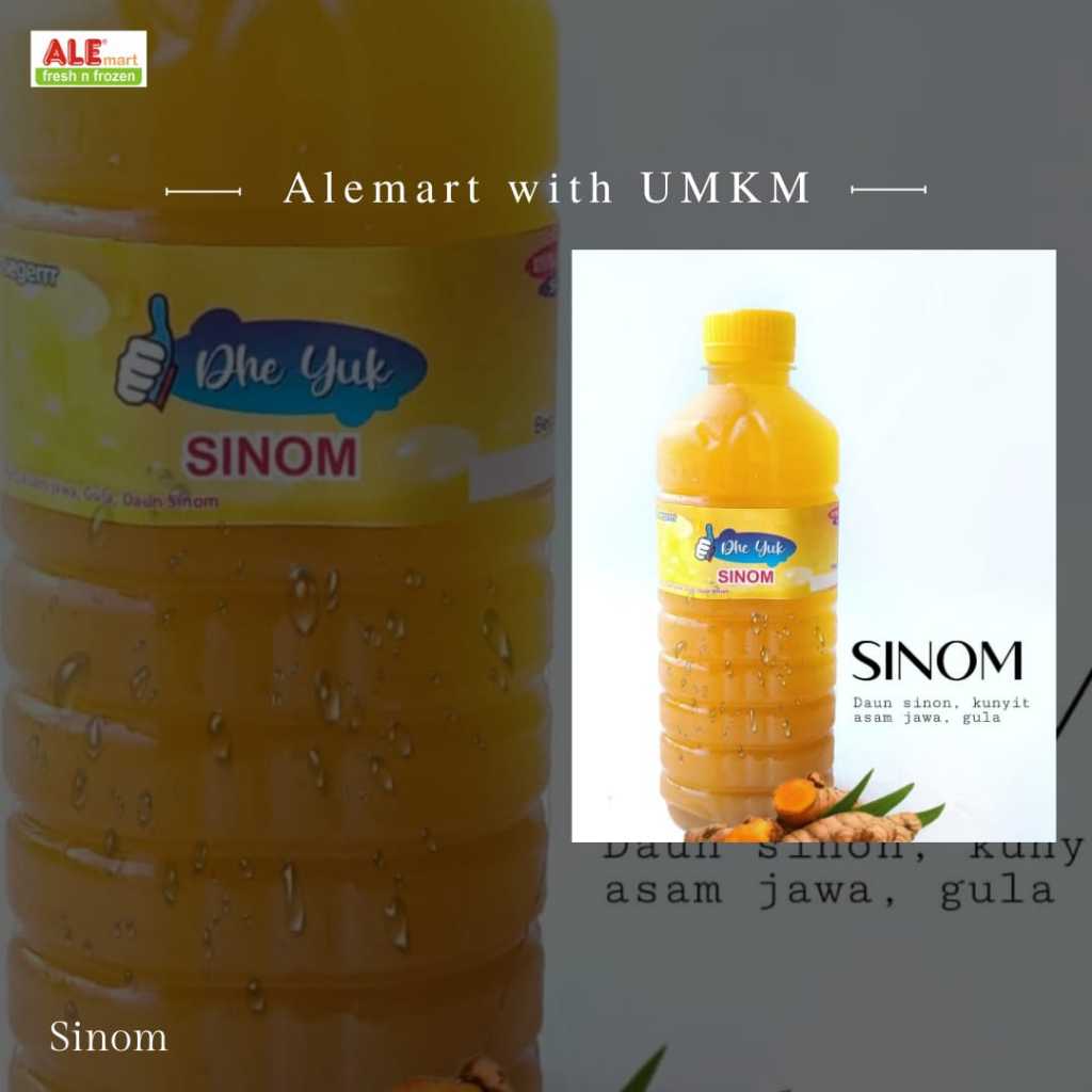 Jual Sinom,kunyit asem, temulawak ,UMKM Dhe Yuk, 500 ml ,minuman jamu ...