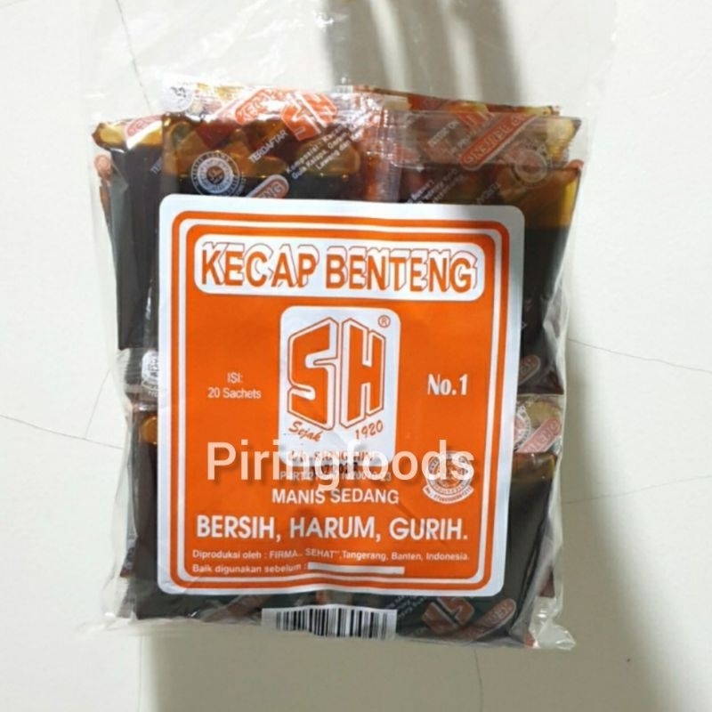 Jual KECAP SH BENTENG SACHET ASLI HALAL 1 PACK ISI 20 PCS | Shopee ...