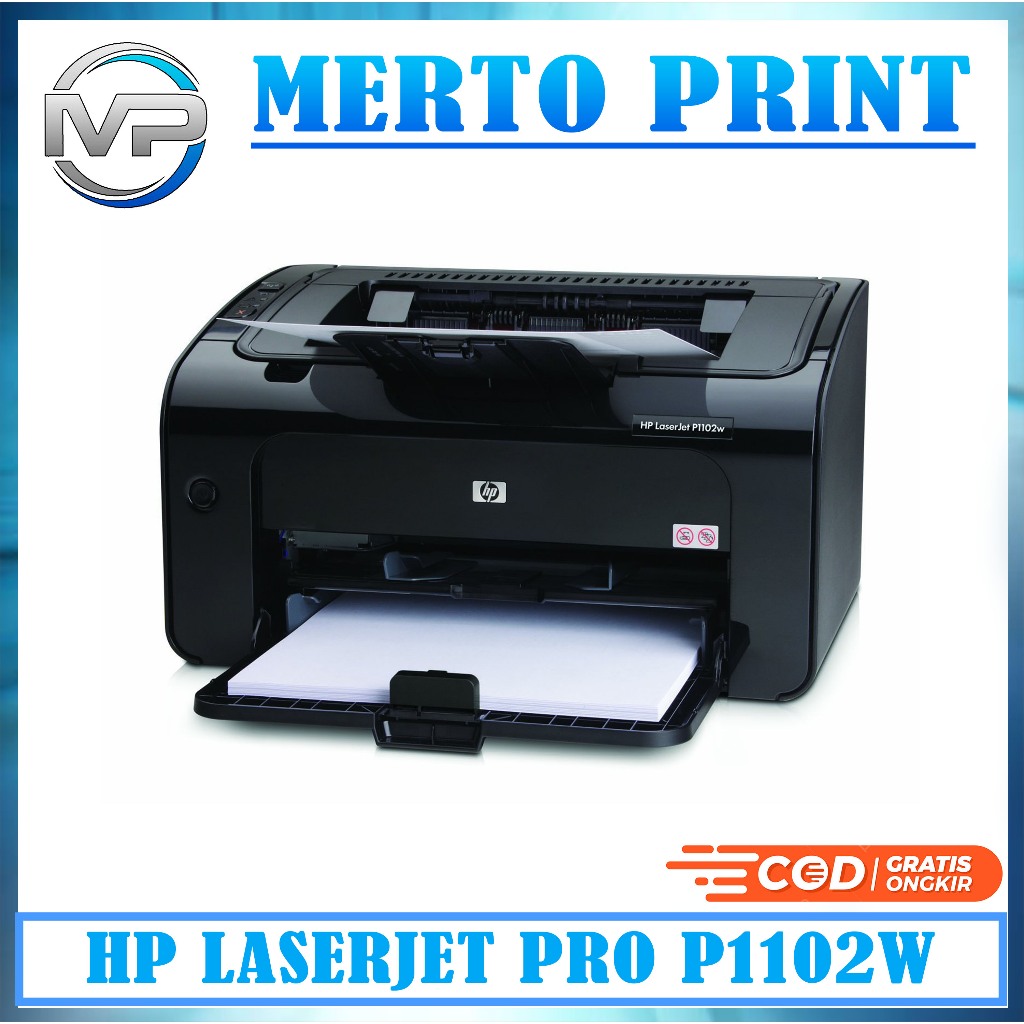 Jual HP LaserJet Pro P1102w Wireless Monochrome Printer | Shopee Indonesia