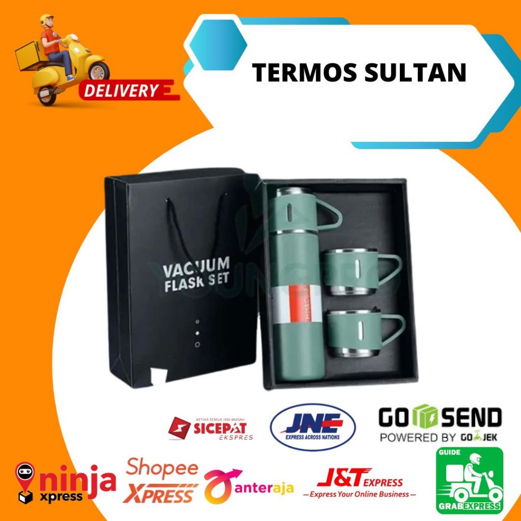 Jual Termos SULTAN SET BOTOL VACUUM FLASK Travel Vacuum Set Box Gift ...