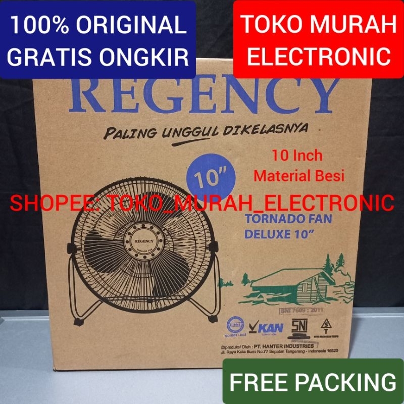 Jual TME - Kipas Angin Meja Regency 10 Inch Tornado Fan Deluxe | Shopee ...