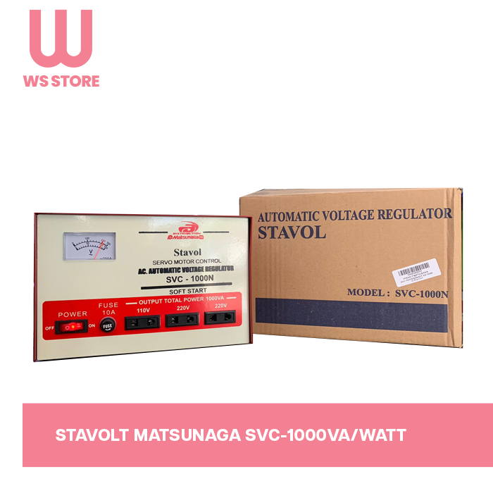 Jual STAVOLT MATSUNAGA SVC-1000VA/WATT SA-1688 | Shopee Indonesia
