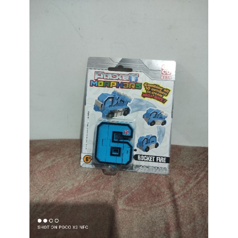 Jual EMCO MEGA BOTZ POCKET MORPHERS - Number 6 / Angka 6 | Shopee Indonesia