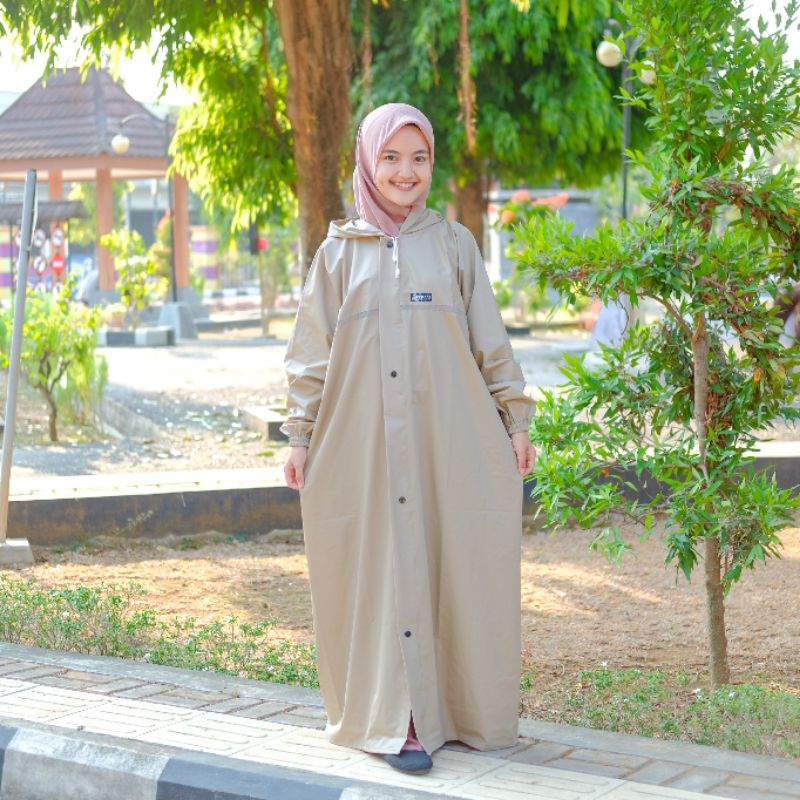 Jual JAS HUJAN AZZLLU MODEL GAMIS JUBAH KEKINIAN BHAN PVC TEBAL ELASTIS ...
