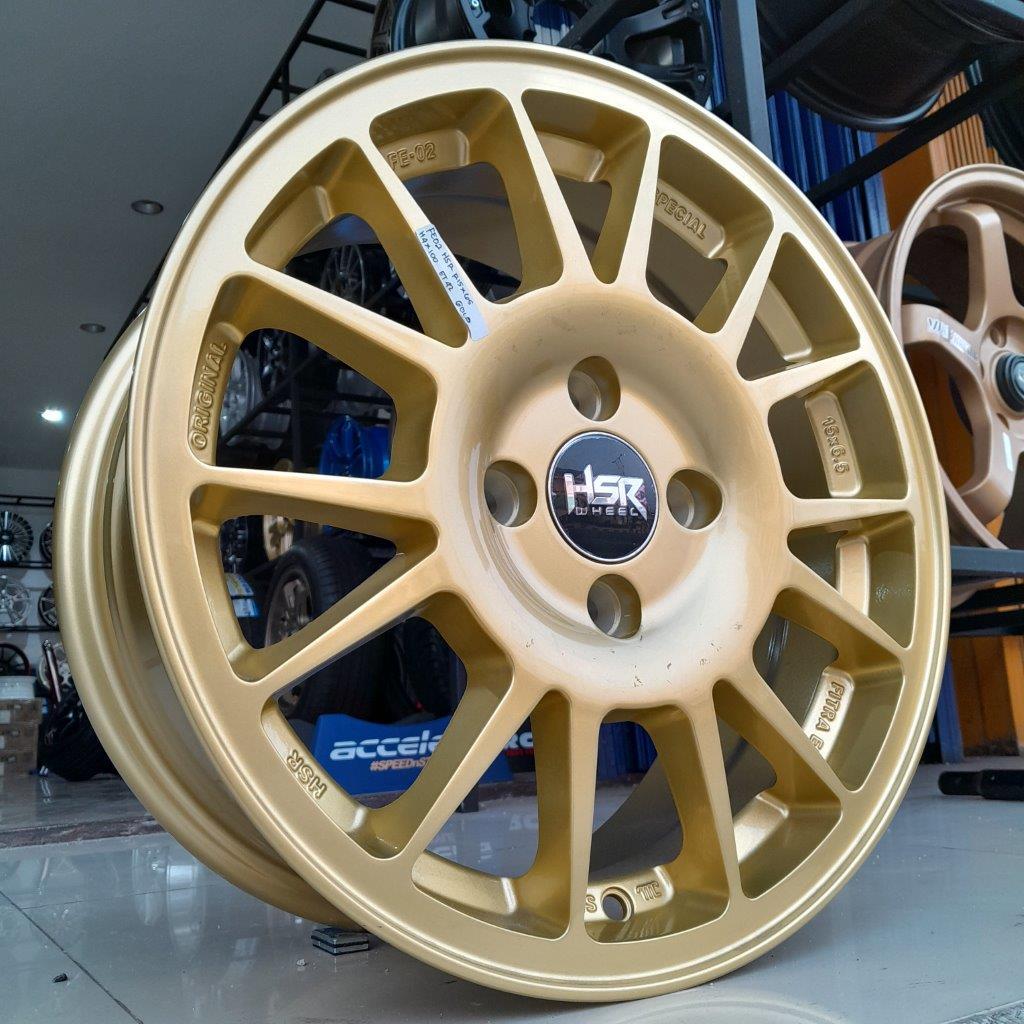 Jual Velg mobil raing ring 15 single pcd 4x100 gold brio, agya, mirage ...