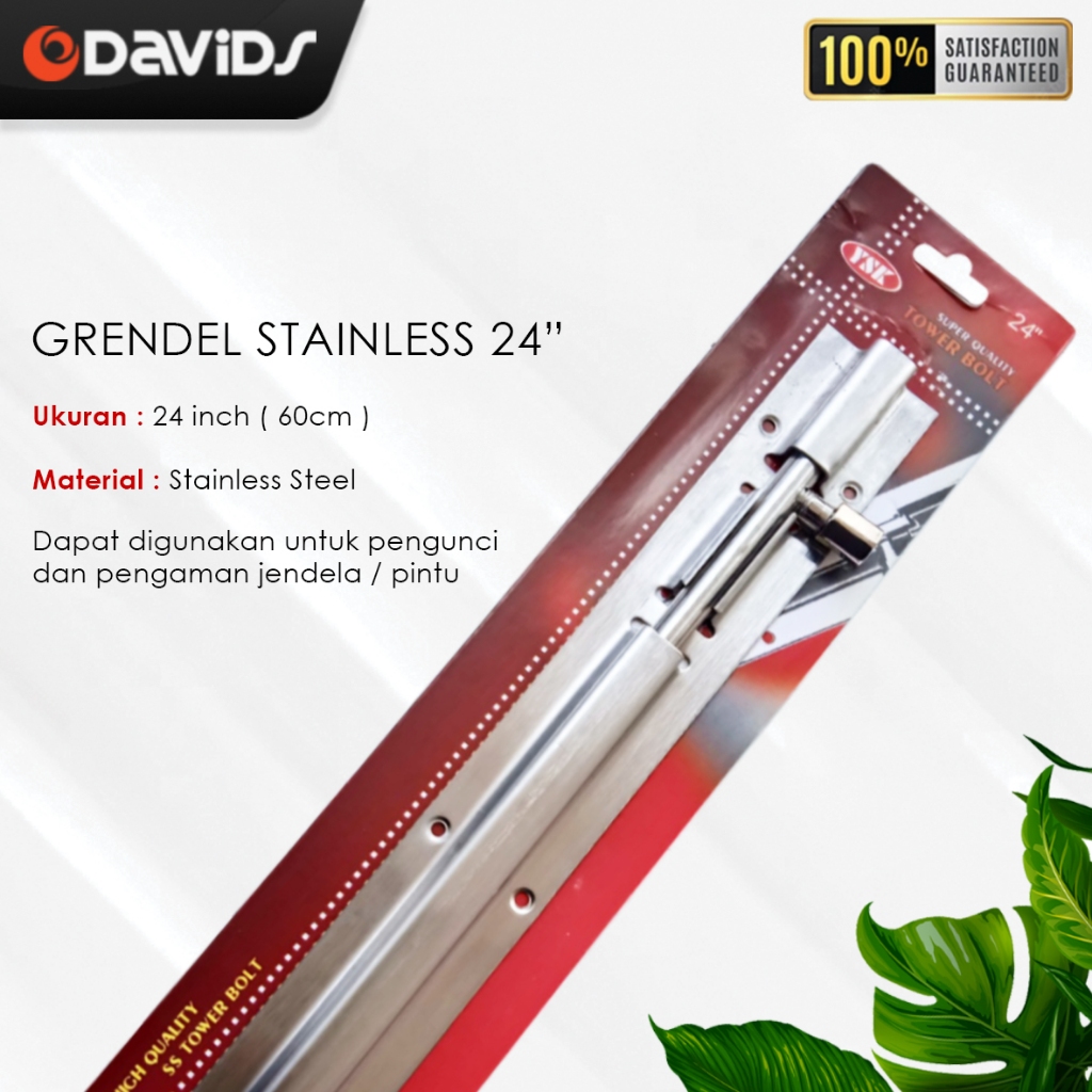 Jual Grendel Pintu Panjang Gerendel Stainless 24 Inch 60cm | Shopee ...