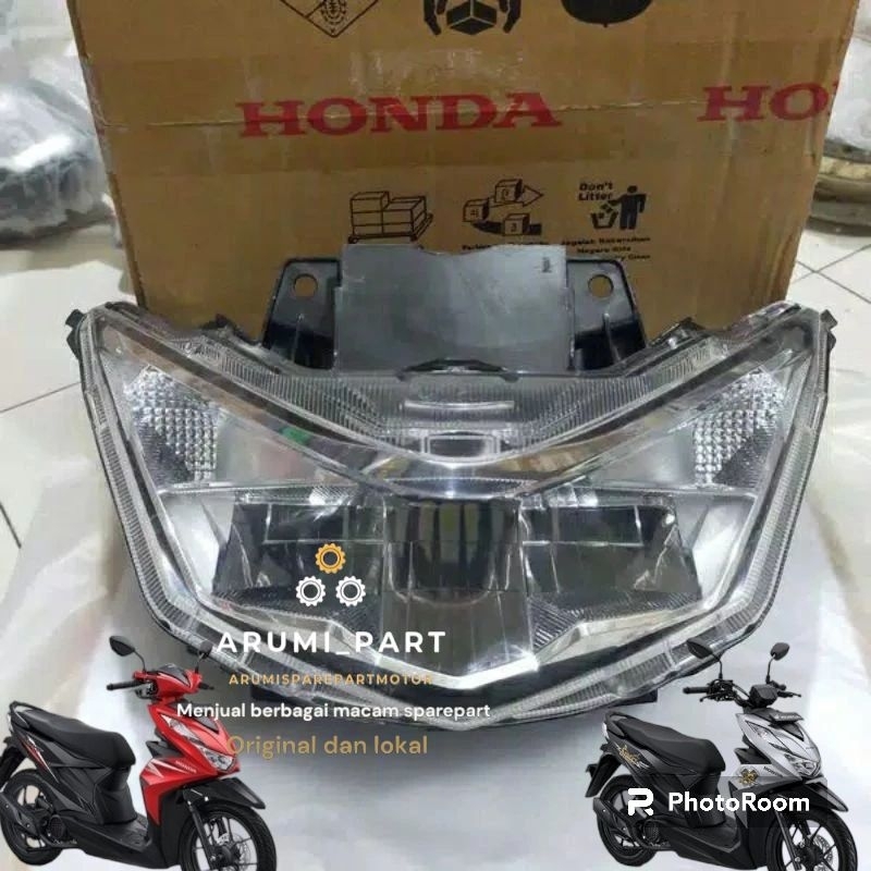 Jual Reflektor Lampu Depan Honda Beat Deluxe / Street k1a 2020-2021-2022-2023 | Shopee Indonesia
