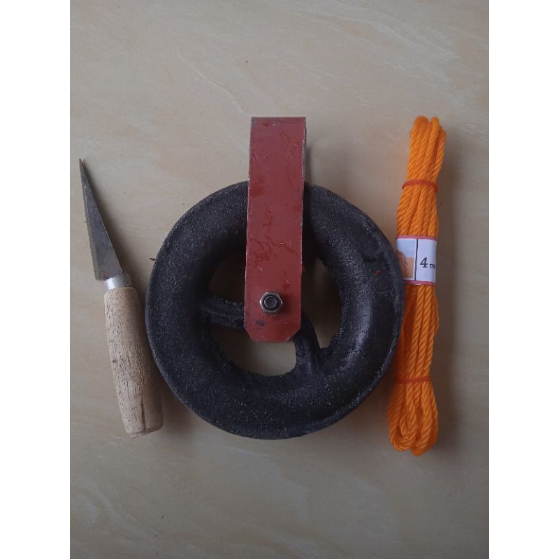 Jual Katrol kerekan timba ukuran 15cm kerekan timba roda bangunan ...